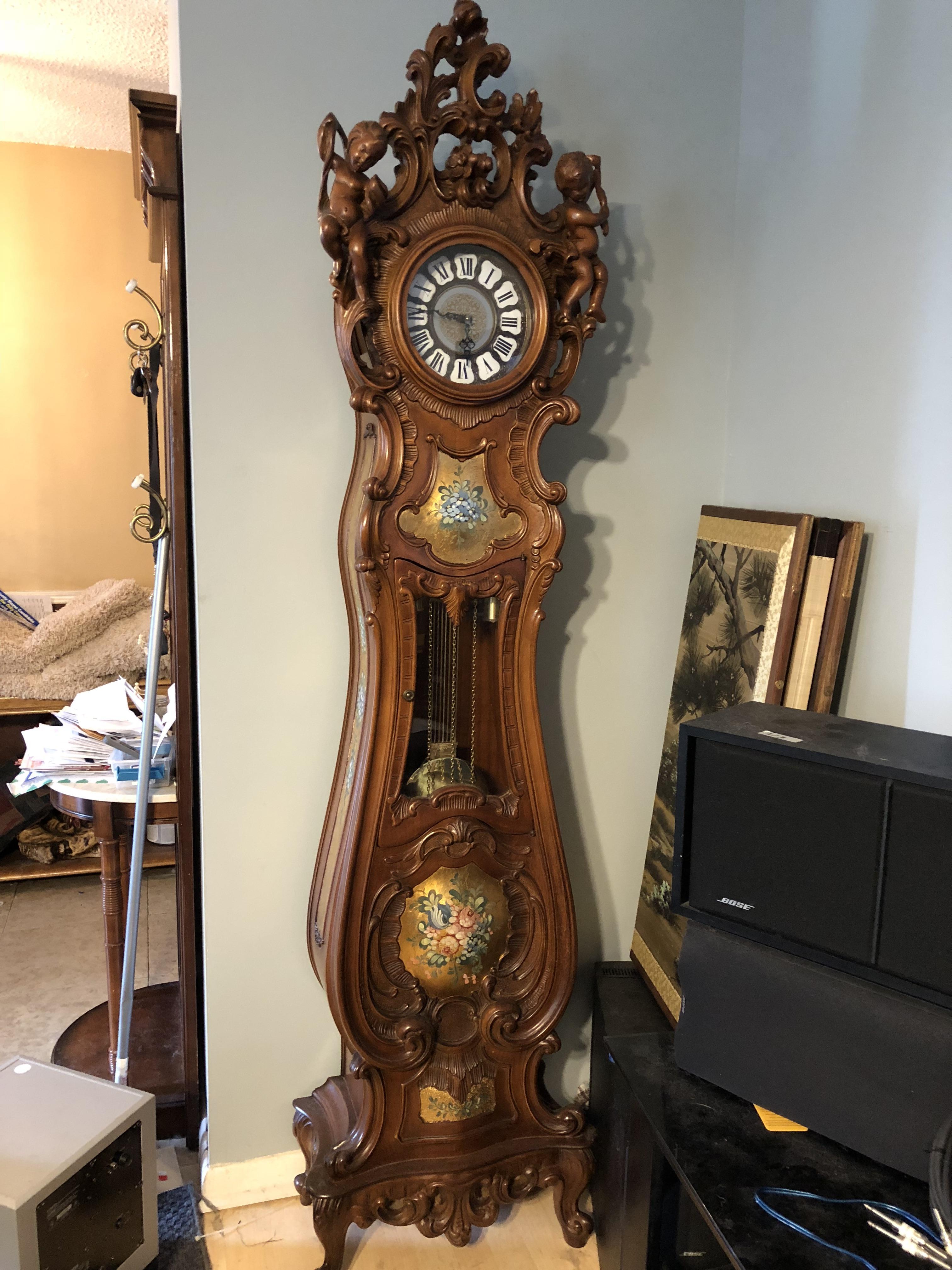 Ornately Carved Grandfather Clock InstAppraisal